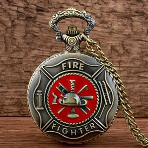 Accessories | Fire Fighter Pocket Watch Antique Finish | Poshmark